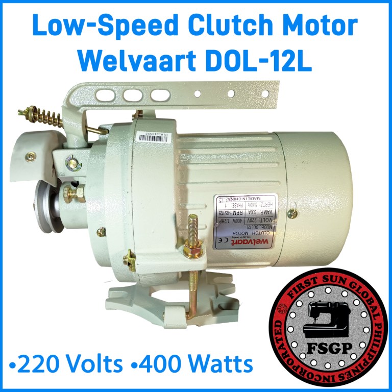 Welvaart Sewing Machine Clutch Motor 400W (Low Speed) DOL-12L | Lazada PH