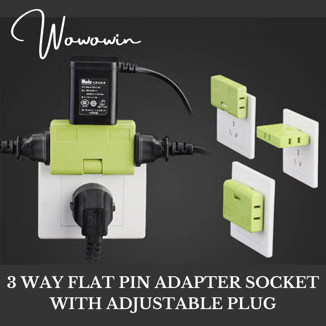 8011B Vone/1314 3 WAY FLAT PIN POWER ADAPTER SOCKET WITH ADJUSTABLE ...