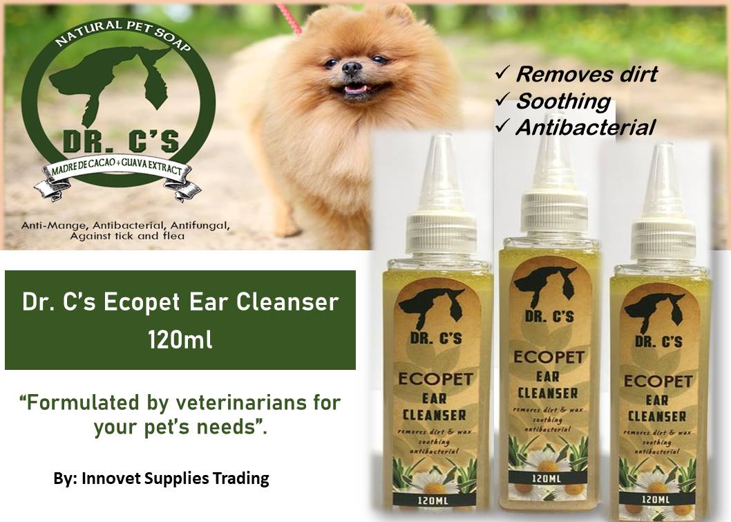 Dr. C’s Eco Pet Ear Cleanser for Dog and Cat (with freebie) Ear Care ...