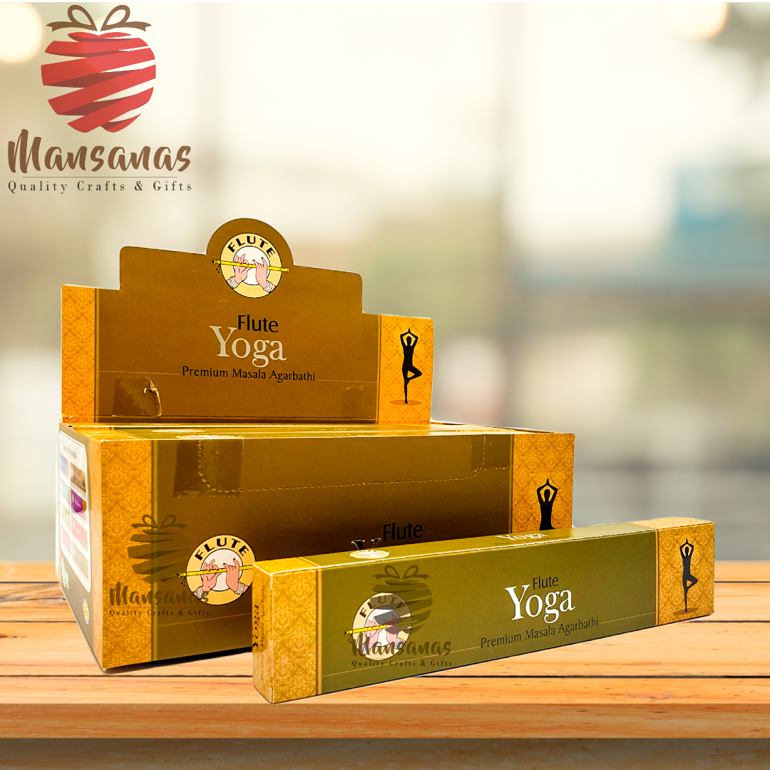Mansanas Flute Yoga Premium Incense Masala Sticks Approx 15 sticks in a ...