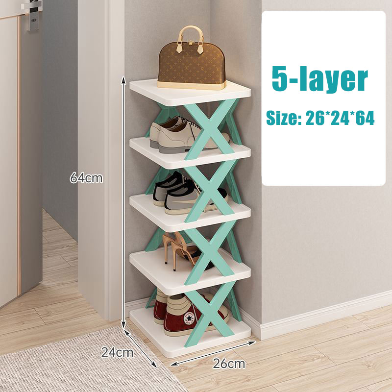LUXU 3/5/6/7 Layers Large Open Storage Box Foldable Stackable Shoebox New Shoe Rack Shoe Cabinet ...