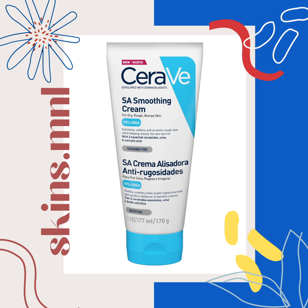 CeraVe SA Smoothing Cream for Dry, Rough, Bumpy Skin 10% Urea (170g ...