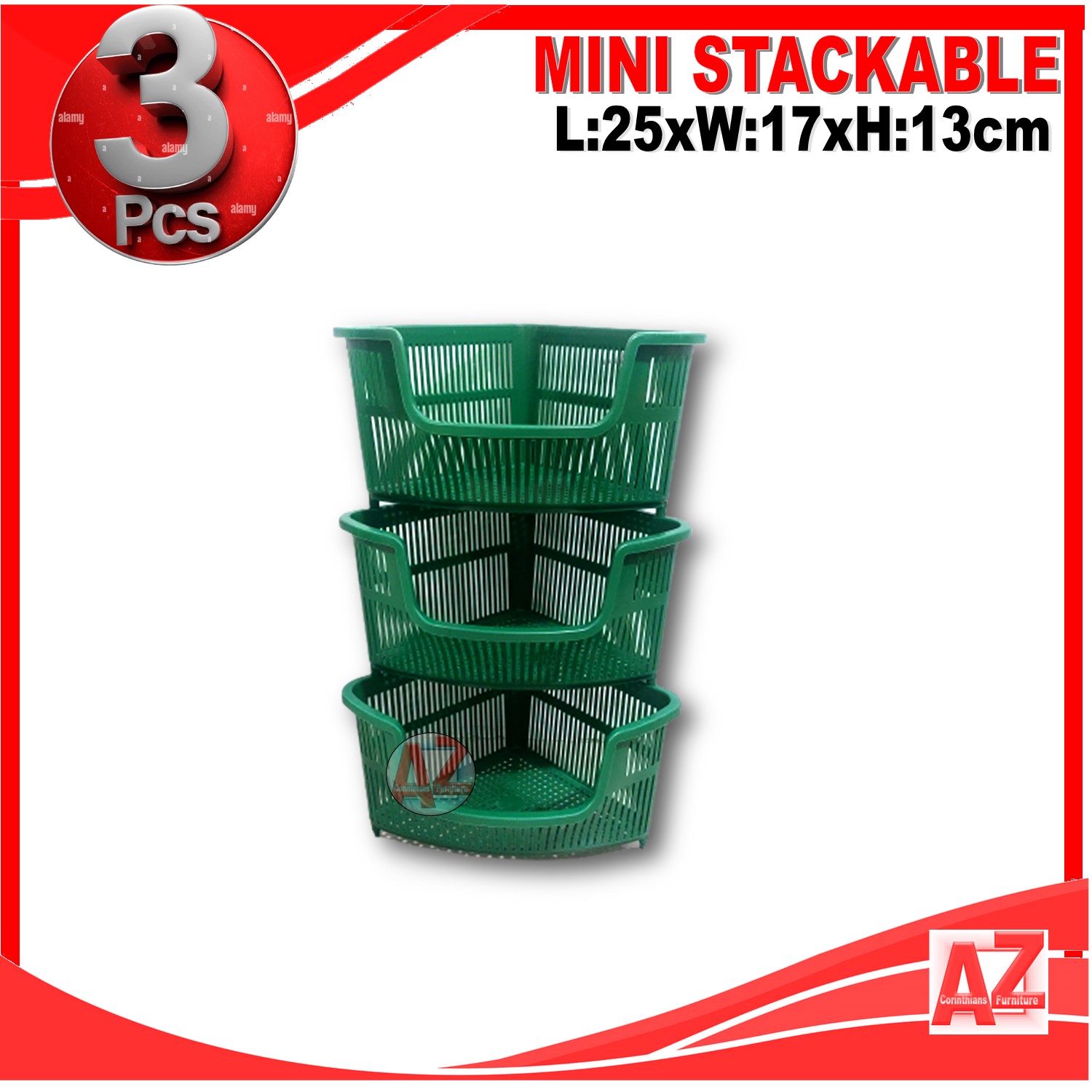 3 pcs-multi-purpose tray | Sari Sari store basket | Fruits Tray Table ...