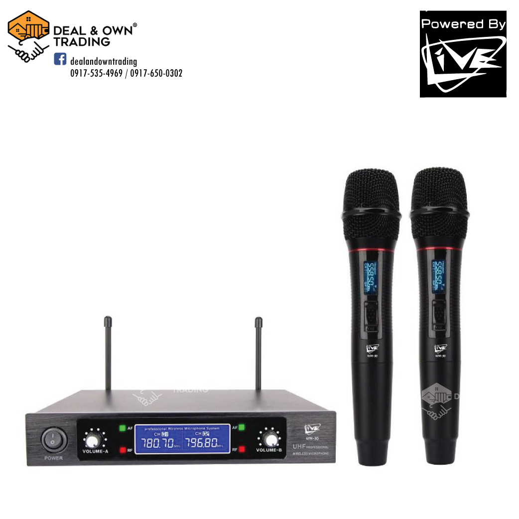 Live WM-30 UHF Wireless Microphone | Lazada PH