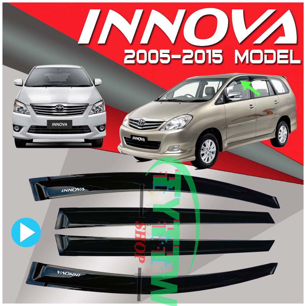 Rain Visor / OEM Grade - Toyota Innova 2005 2006 2007 2008 2009 2010 ...