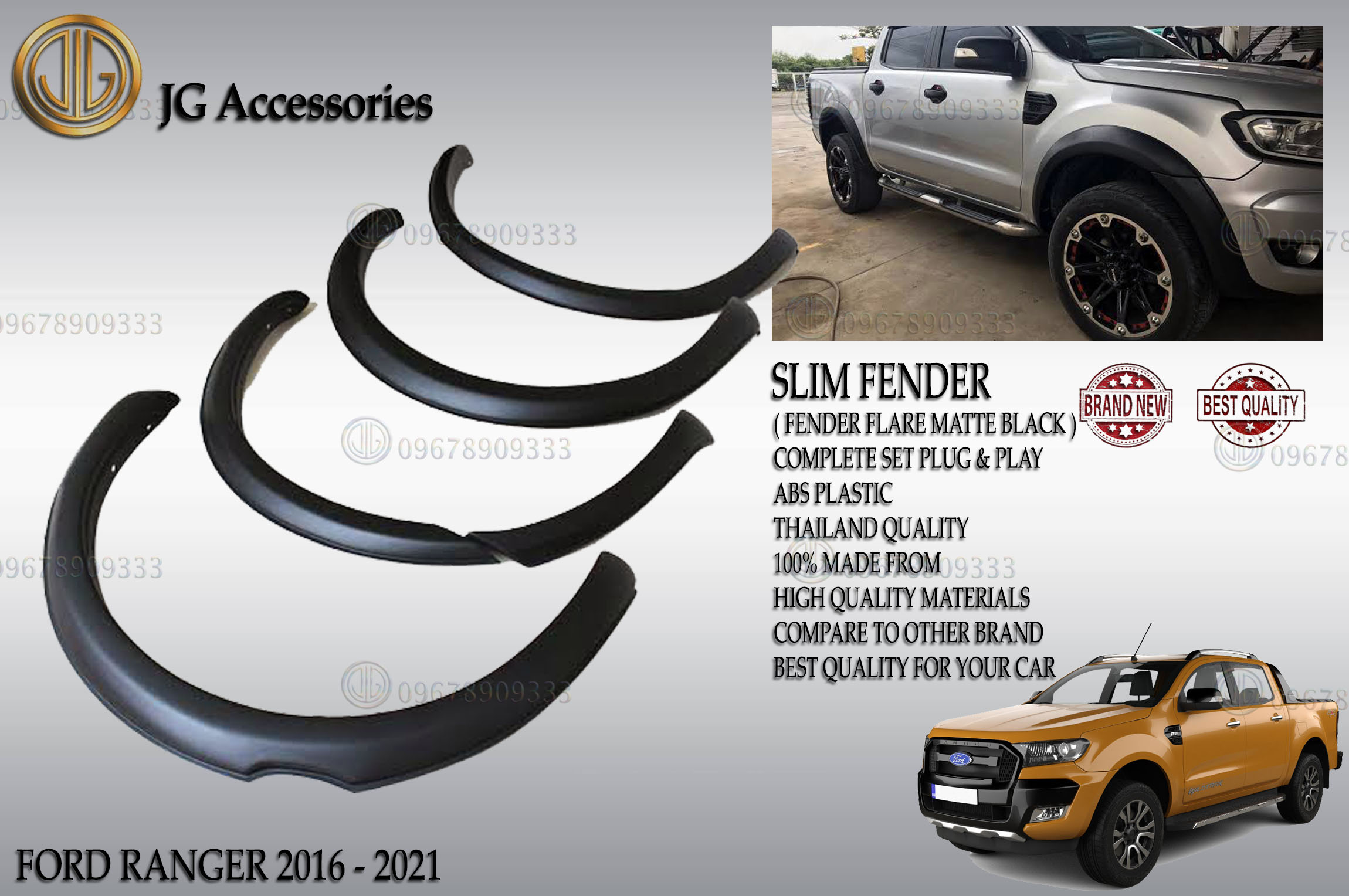 Fender Flares Wheel Arch For Ford Ranger Next Gen T9 2022, 51% OFF