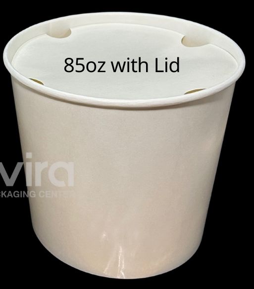 5pcs Chicken Bucket Paper Bowl with Lid 65oz and 85oz for 6 and 8pcs ...