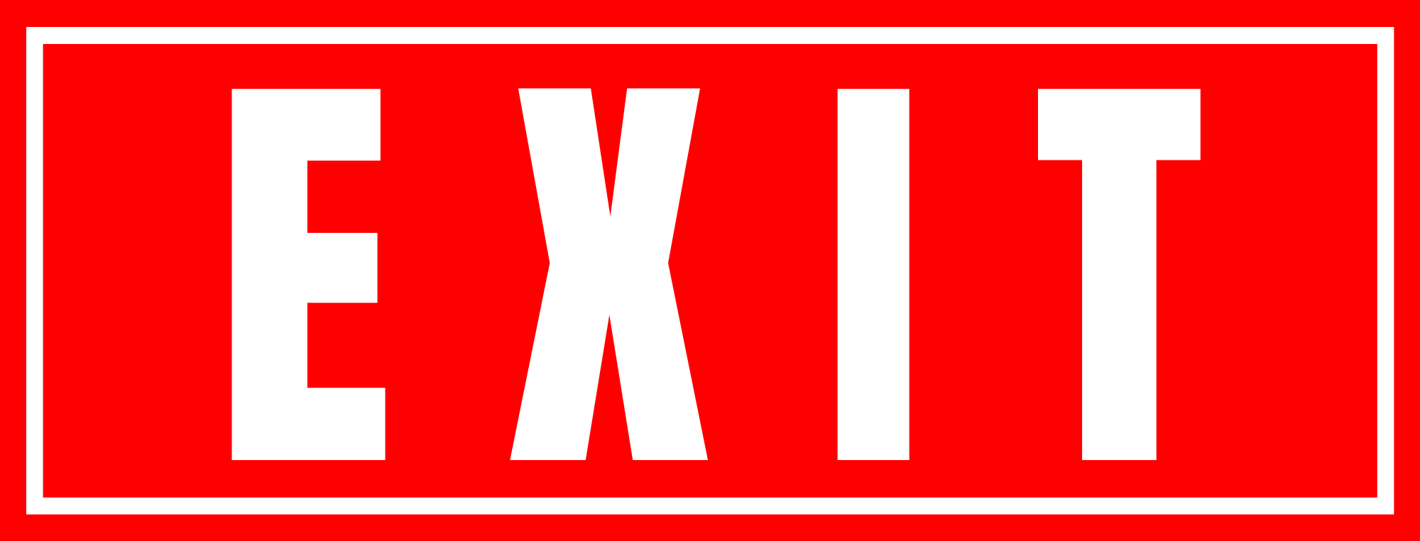 ENTRANCE EXIT Sigange PVC 4x11 inches | Lazada PH