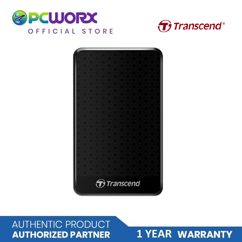 Transcend 25A3K Storejet 3.0 Portable Black| 1TB, 2TB | Portable ...