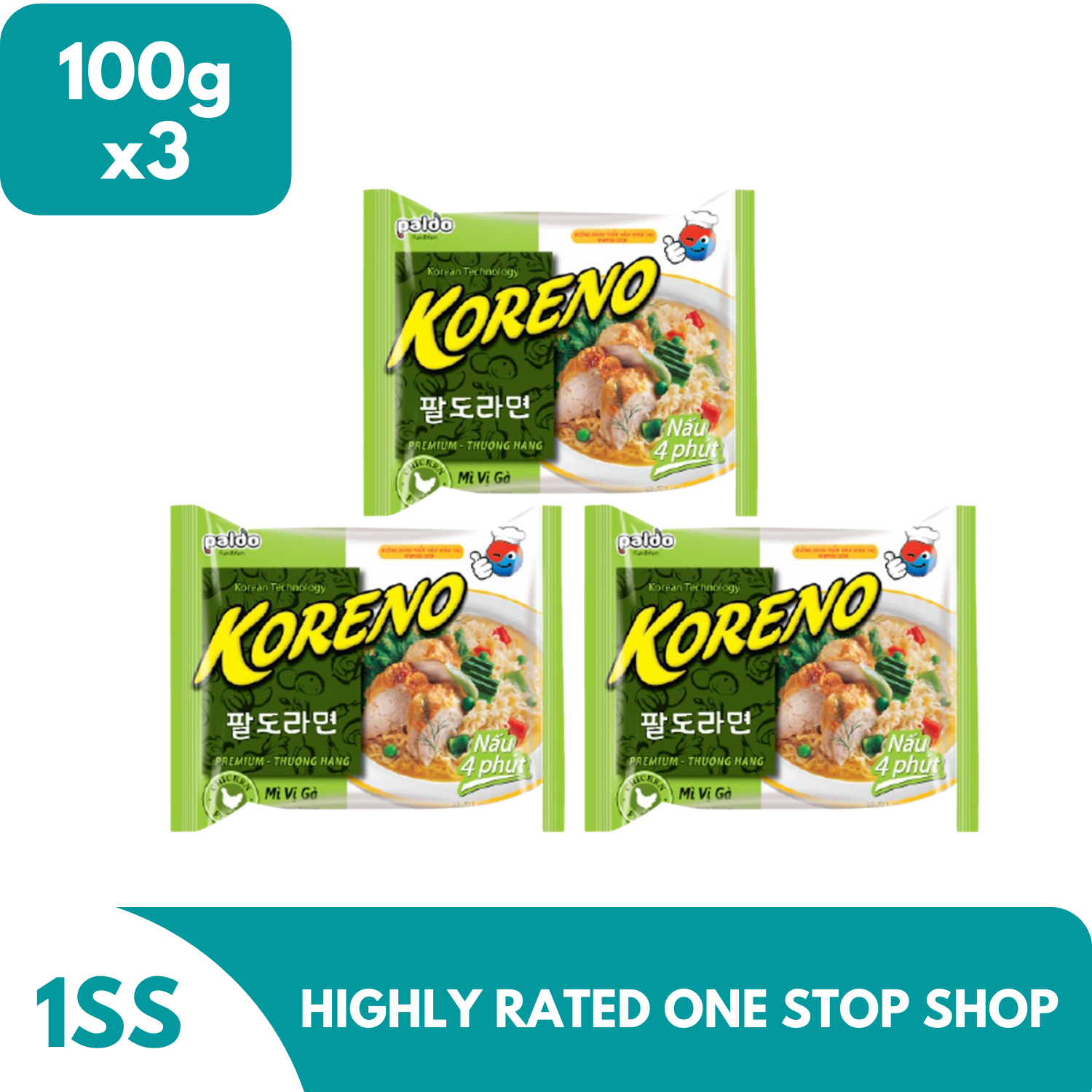 Paldo Koreno Chicken 100g Set of 3 | Lazada PH