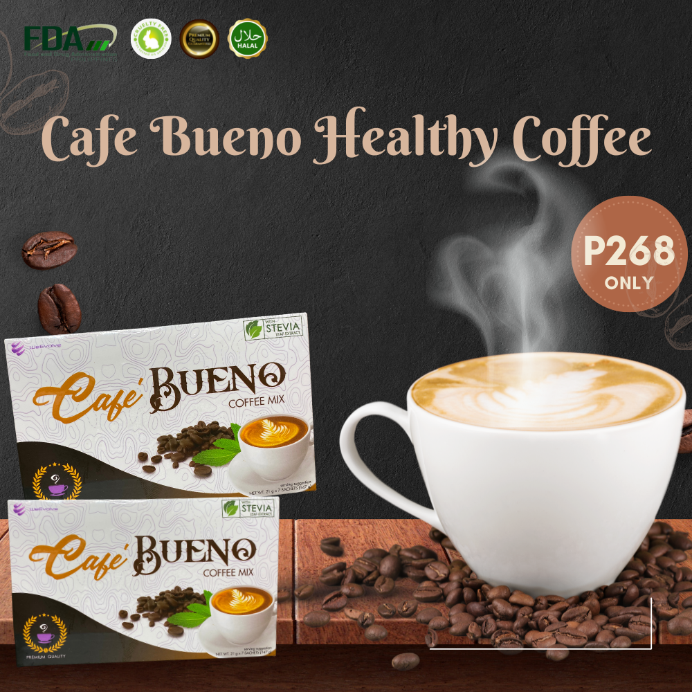 Cafe Bueno Healthy Coffee 21g X 7 sachets - Zaimac Beauty and wellness ...
