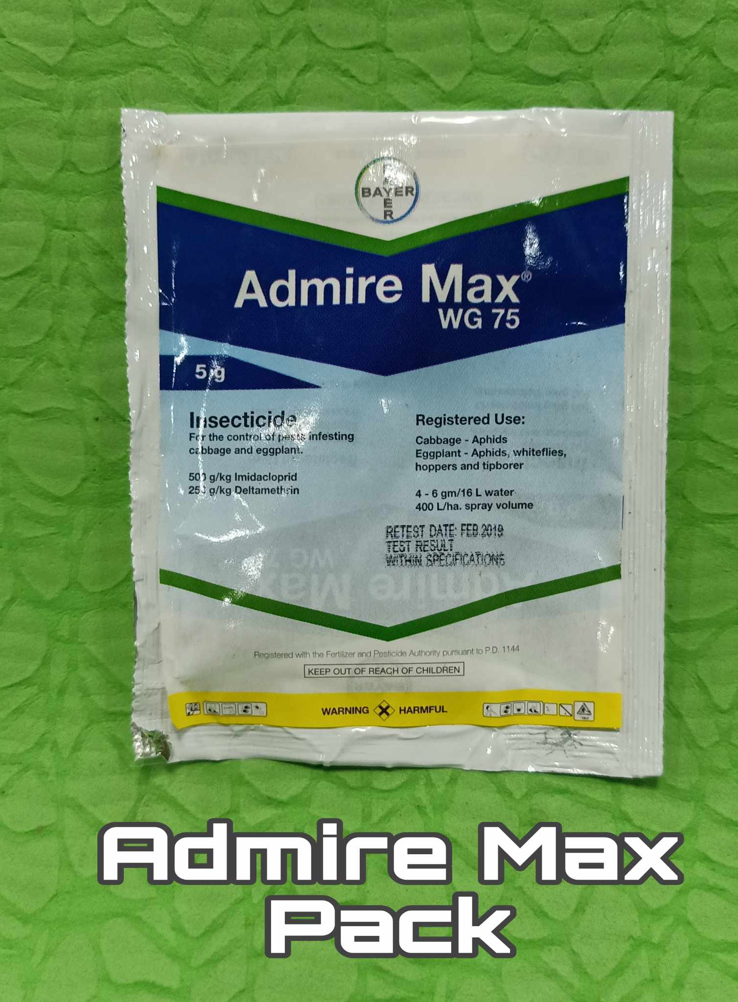 ADMIRE MAX APHIDS KILLER IMIDACLOPRID AND DELTHAMETHRINE INSECTICIDE 75 ...
