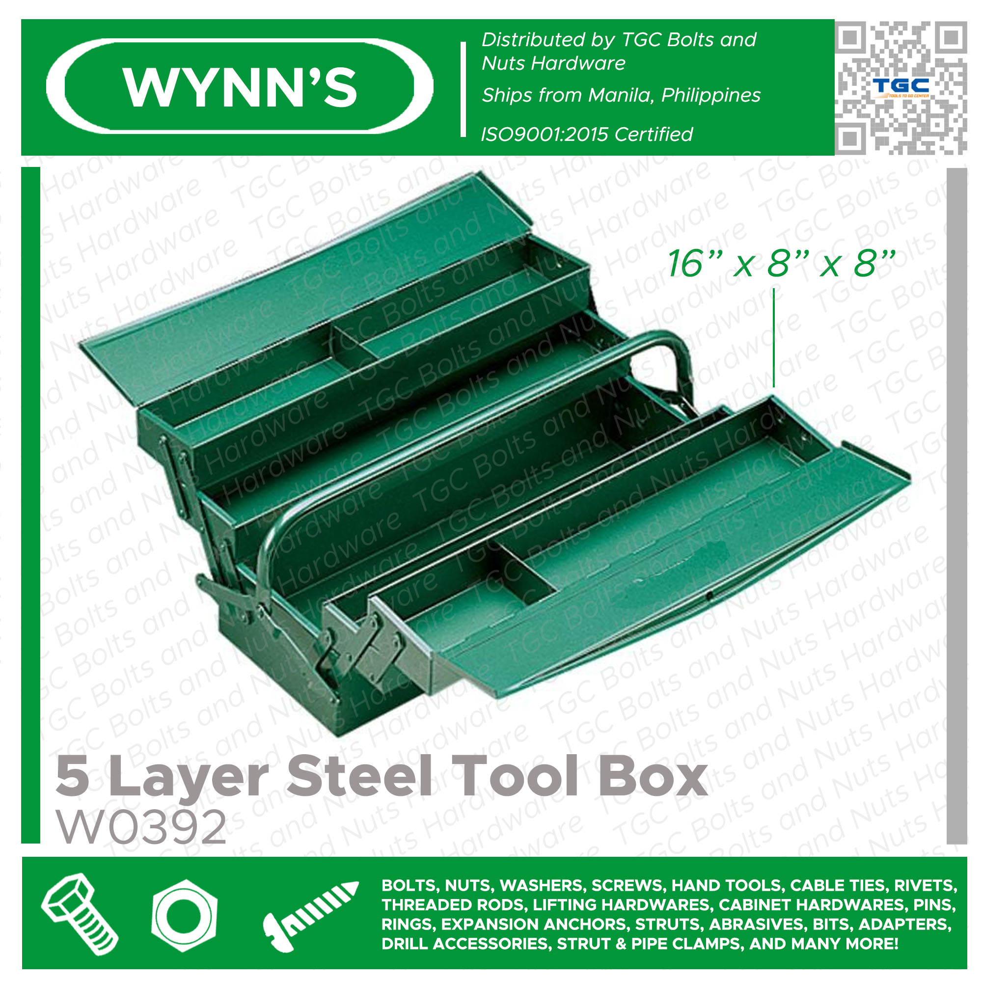 Wynns 5 Layer Steel Tool Box TGC | Lazada PH