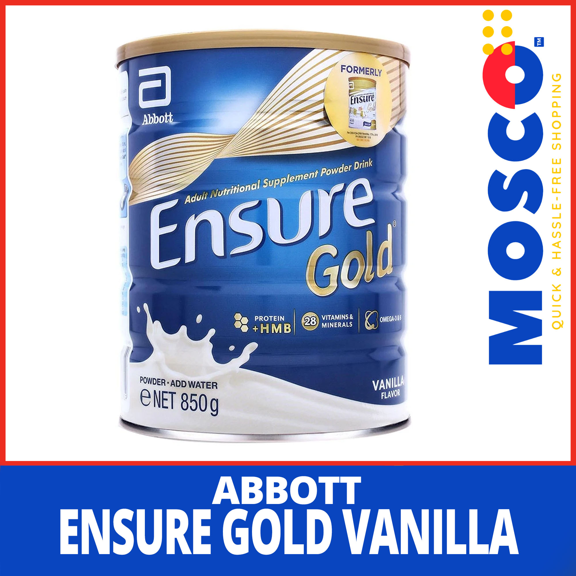 ENSURE Gold Vanilla Powdered Milk Adult Supplement (850 GRAMS) | Lazada PH