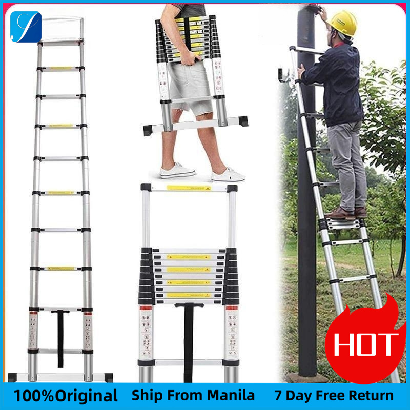 Two Sides Telescopic Foldable Ladder Folding Aluminum Ladder,Multi ...