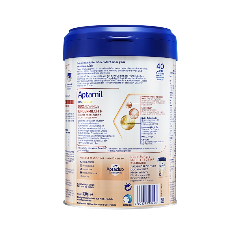 German Aptamil Platinum Edition Milk Powder Double HMO Toddler Formula ...