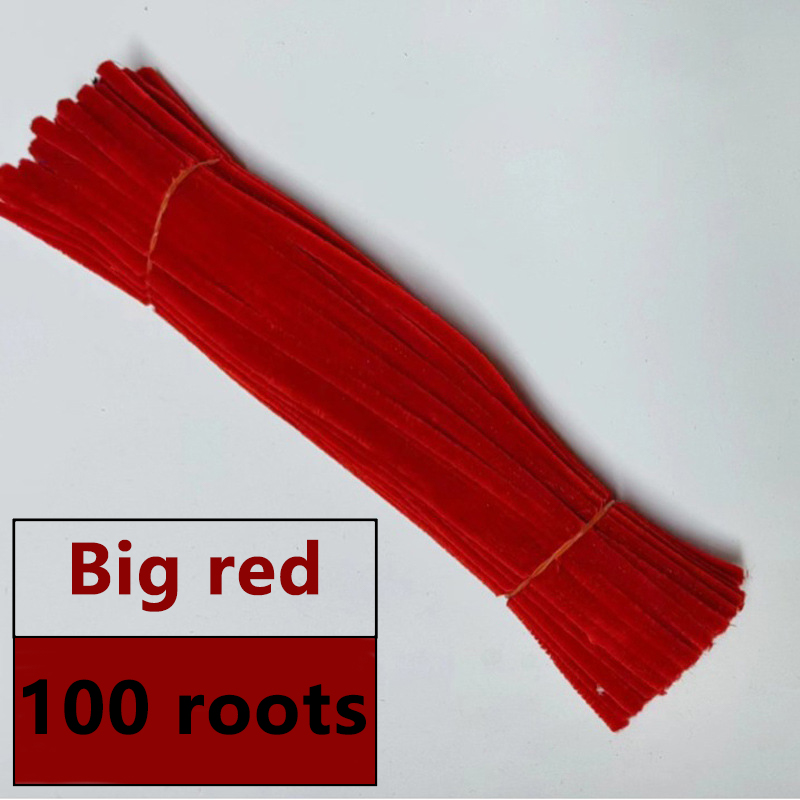 100Pcs Fuzzy Wire Chenille Stem Handmadediy Children's Toys Handmade ...