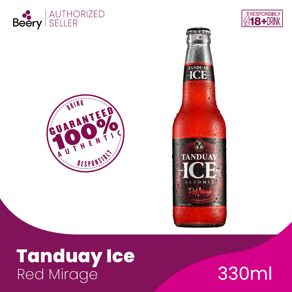 Tanduay Ice Red Mirage 330 ml Vodka bottle | Lazada PH