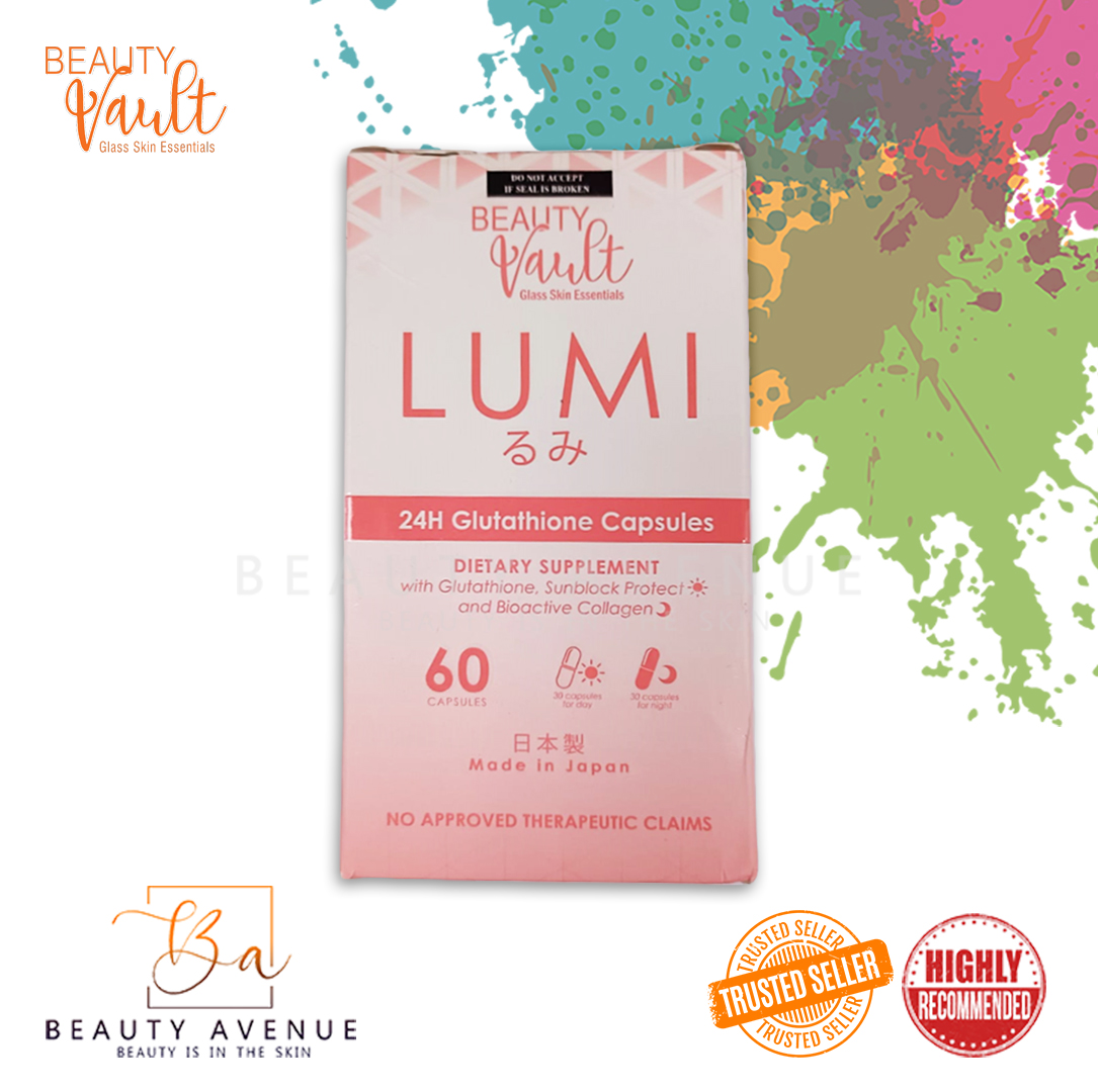 Lumi 24H Glutathione Capsules by Beauty Vault 60 capsules (with ...