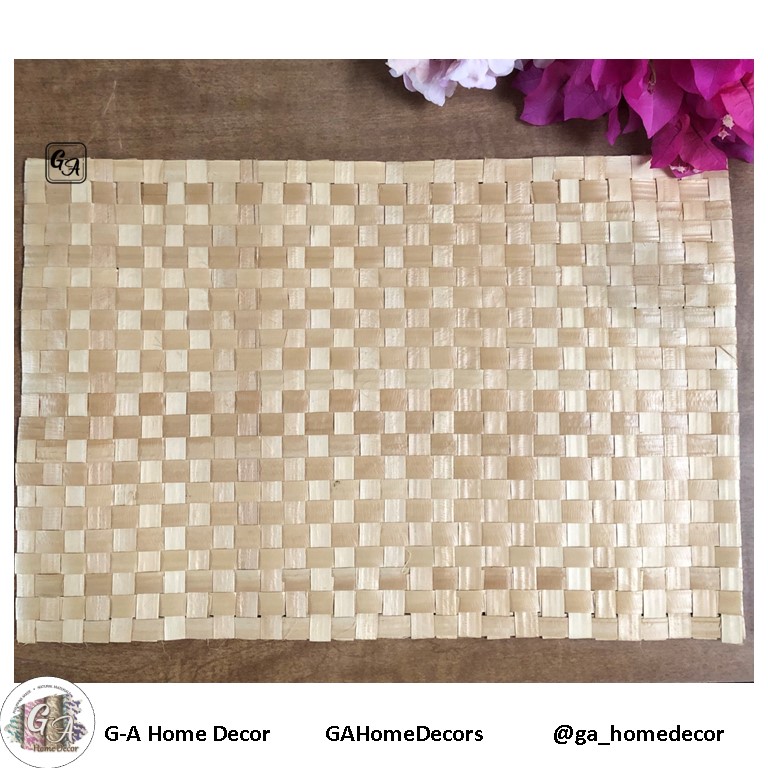 Rectangular Buri Placemat - 1 piece - 4 pcs - 6 pcs | Lazada PH