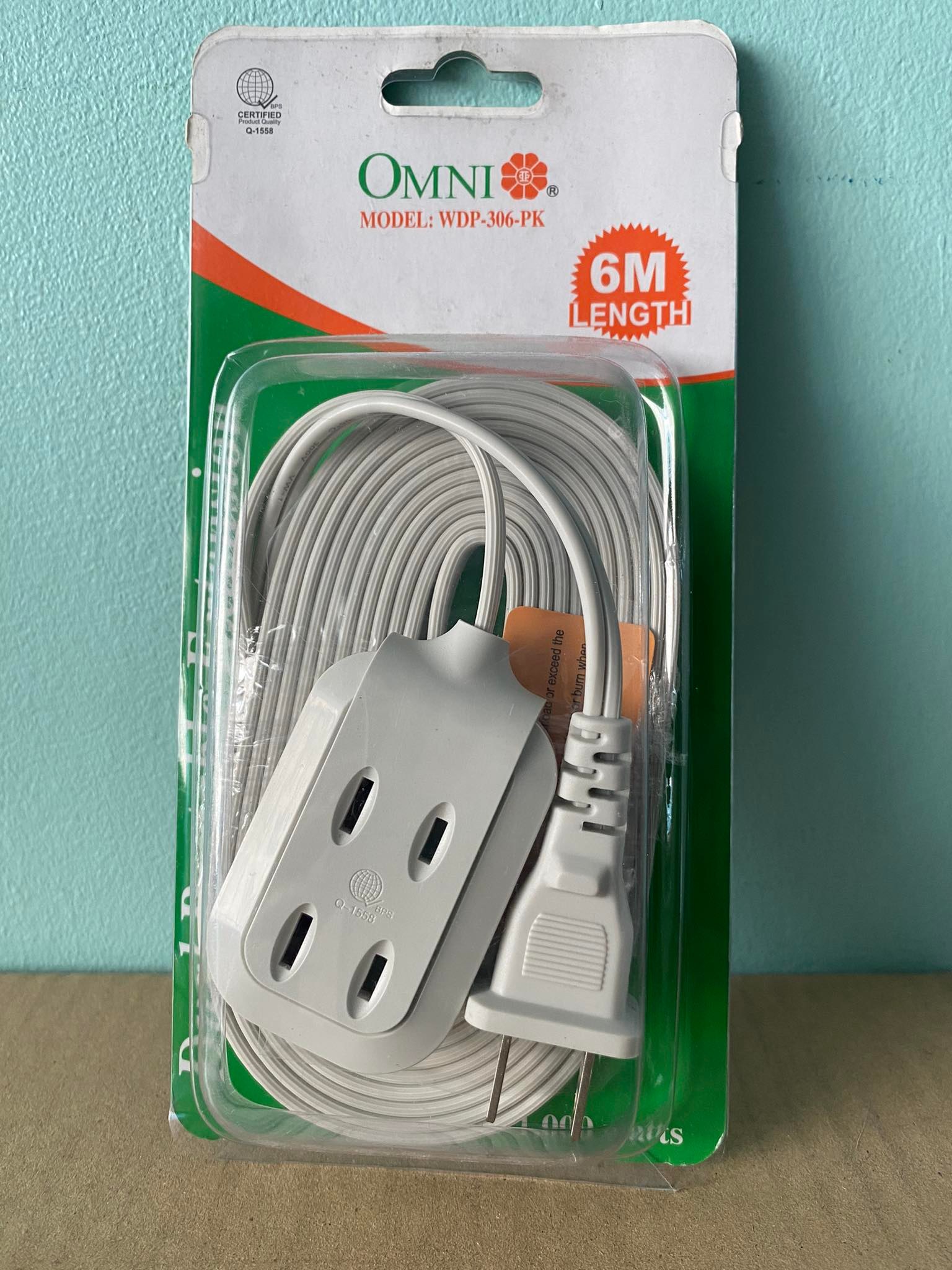 Omni Dual Portable Extension Cord Set 2 Gang With 3 Meter Wire Wdp 303 Wdp 306 Lazada Ph