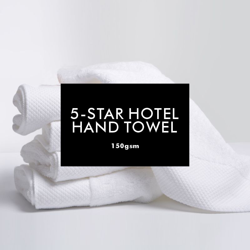 (3 PCS) 5 STAR Hotel HAND TOWEL 100% Hotel Quality Absorbent Towel 150g ...