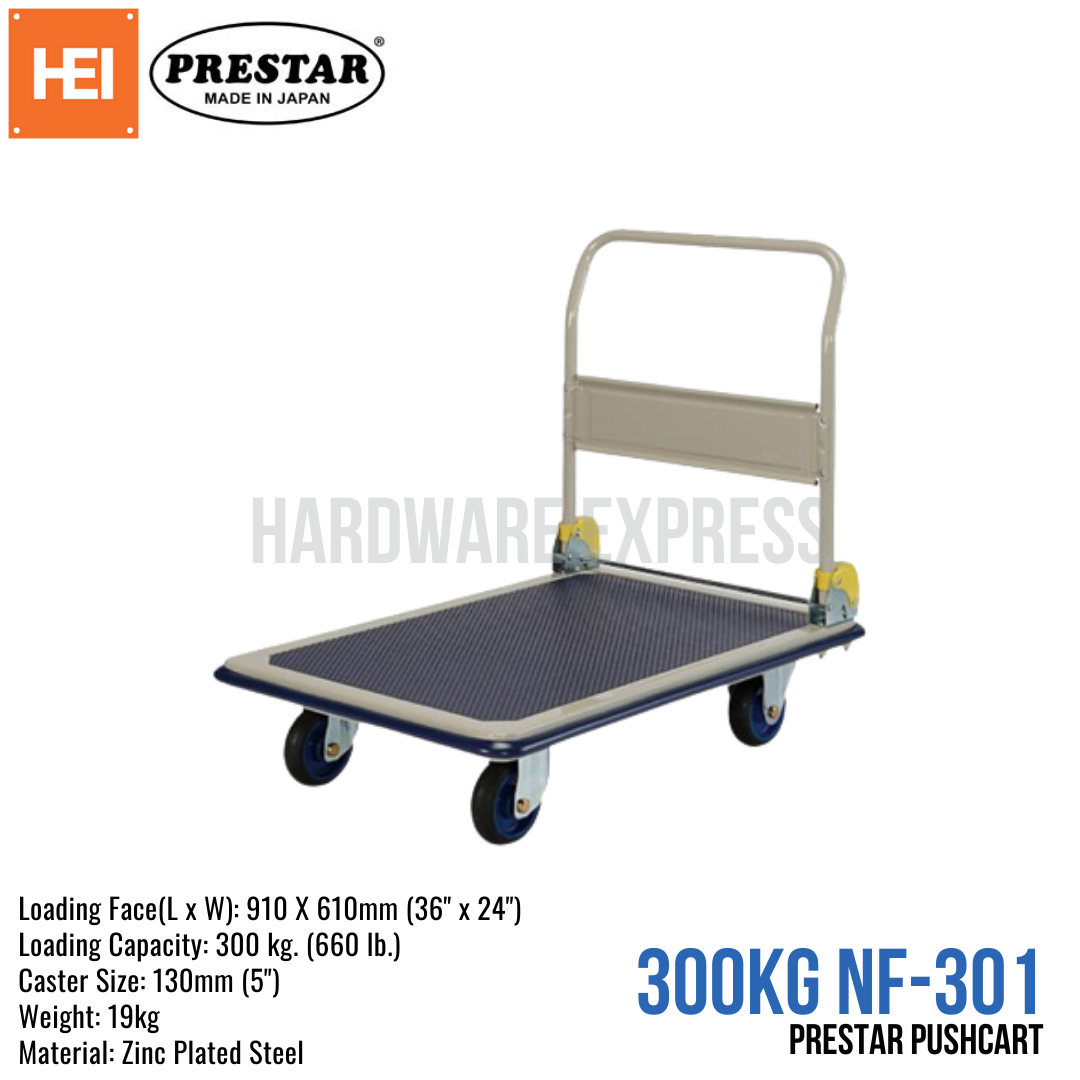 Prestar Push Cart Heavy Duty 150kg NB-101 / 300kg NF-301 (Made in Japan ...