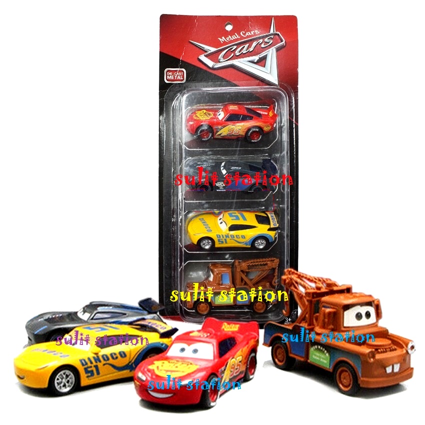 4pcs PIXARe CARS LIGHTNING McQUEEN MATER IVAN MACK THE TRUCK TOY CARS ...