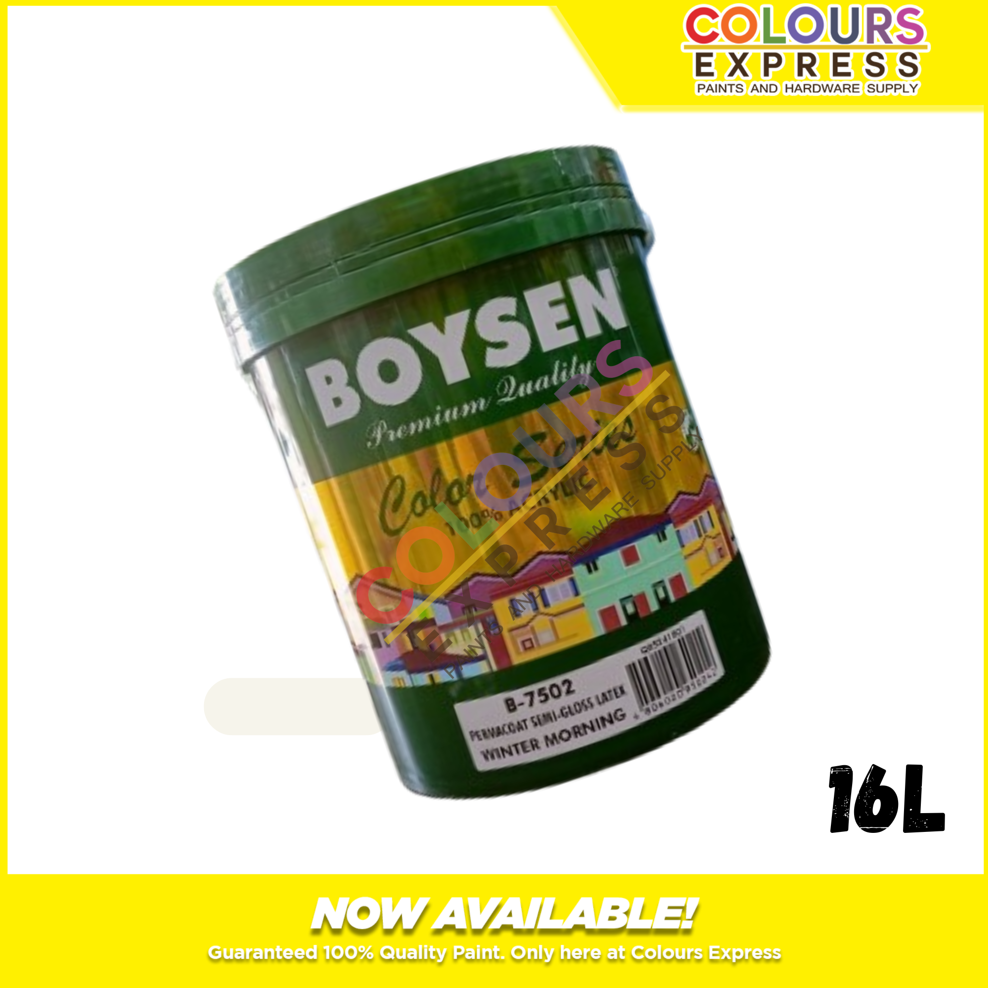 Boysen B-7502 WInter Morning Semi Gloss Latex 4L and 16L sizes | Lazada PH