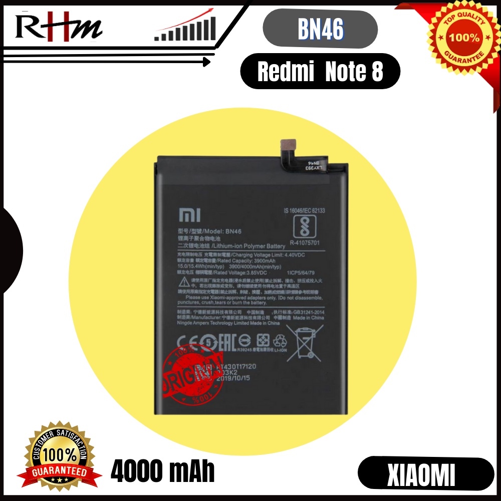 [Hot sales] XIAOMI Redmi Note 8 note 8t 7 6 Battery Model BN46 4000mAh ...