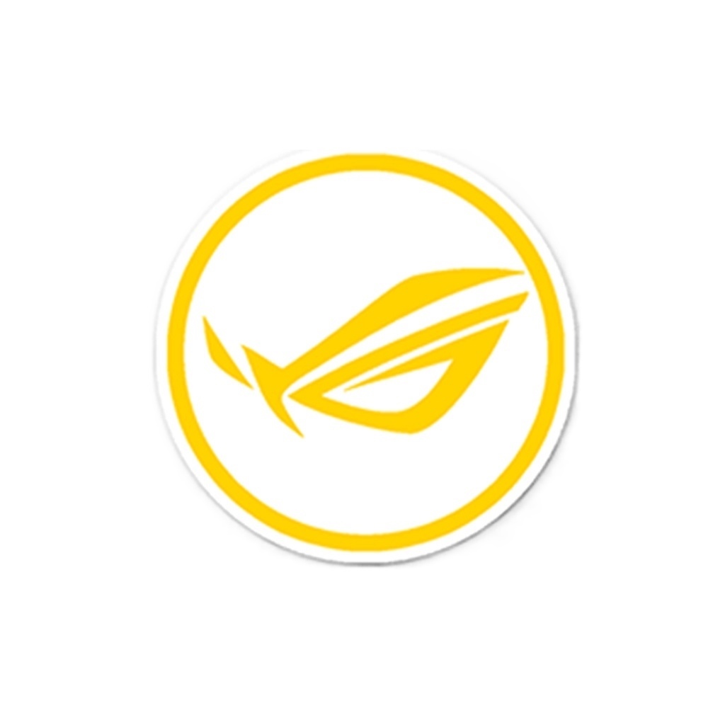 ROG - Republic of Gamers logo vinyl stickers for computer case fans ...