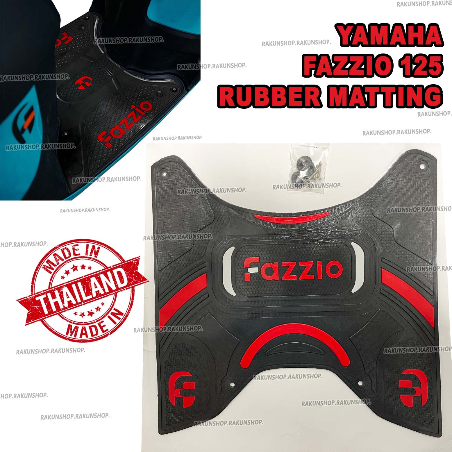 Fazzio Rubber matting RED BLACK fazzio YAMAHA Made in THAILAND with ...