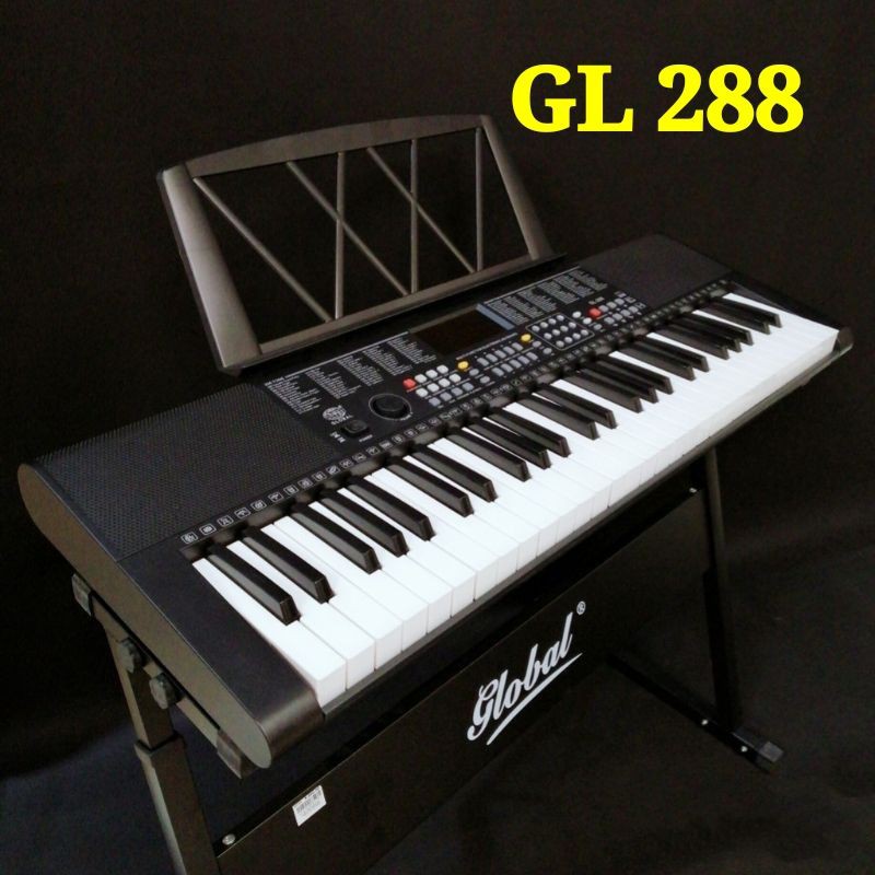 Global GL 288 piano keyboard with stand free songbook | Lazada PH