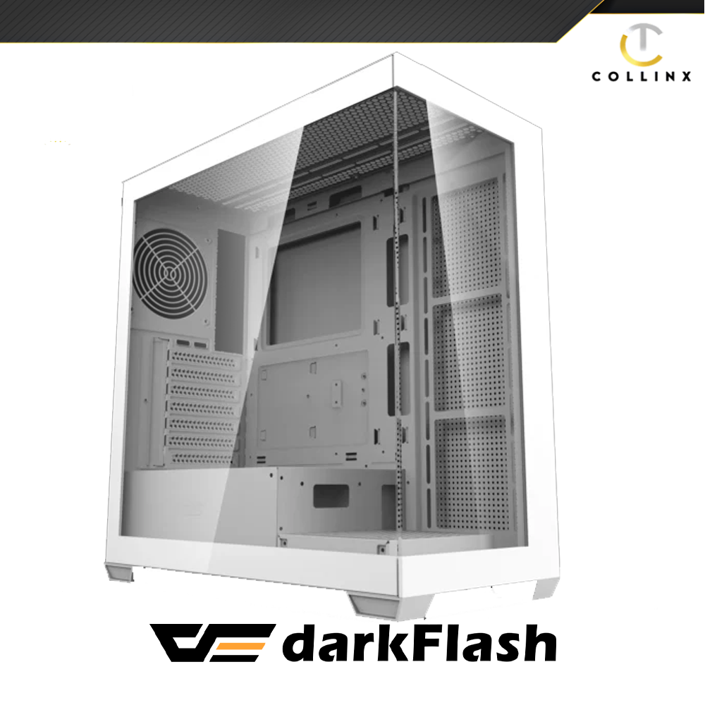 DARKFLASH DS900 Case | 270 degree Panoramic design without barrier | Support up to 10 fans and ...