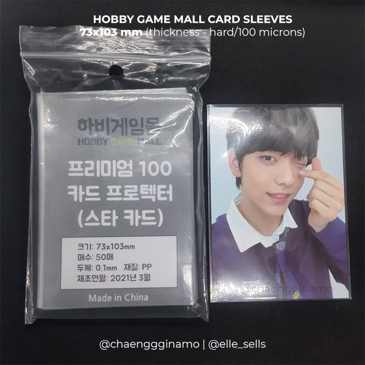 Korean Card Sleeves 100 Microns Popcorn Sleeves PCG Sleeves Dice Tree ...