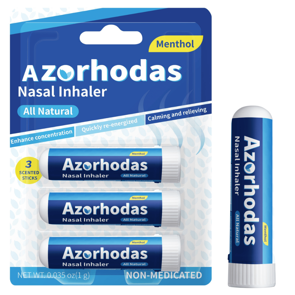 Azorhodas Inhaler Nose Cold Cool Herbal Ointment Nasal Essential ...