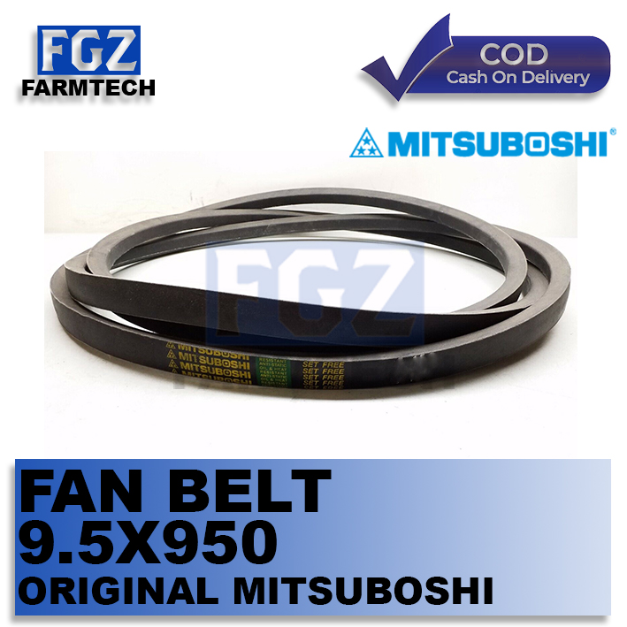 FAN BELT MITSUBOSHI 9.5x950 9.5 x 950 V belt V-belt pambelt pam belt ...