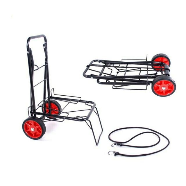 Stainless steel trolley, trolley, luggage trolley, small trailer ...