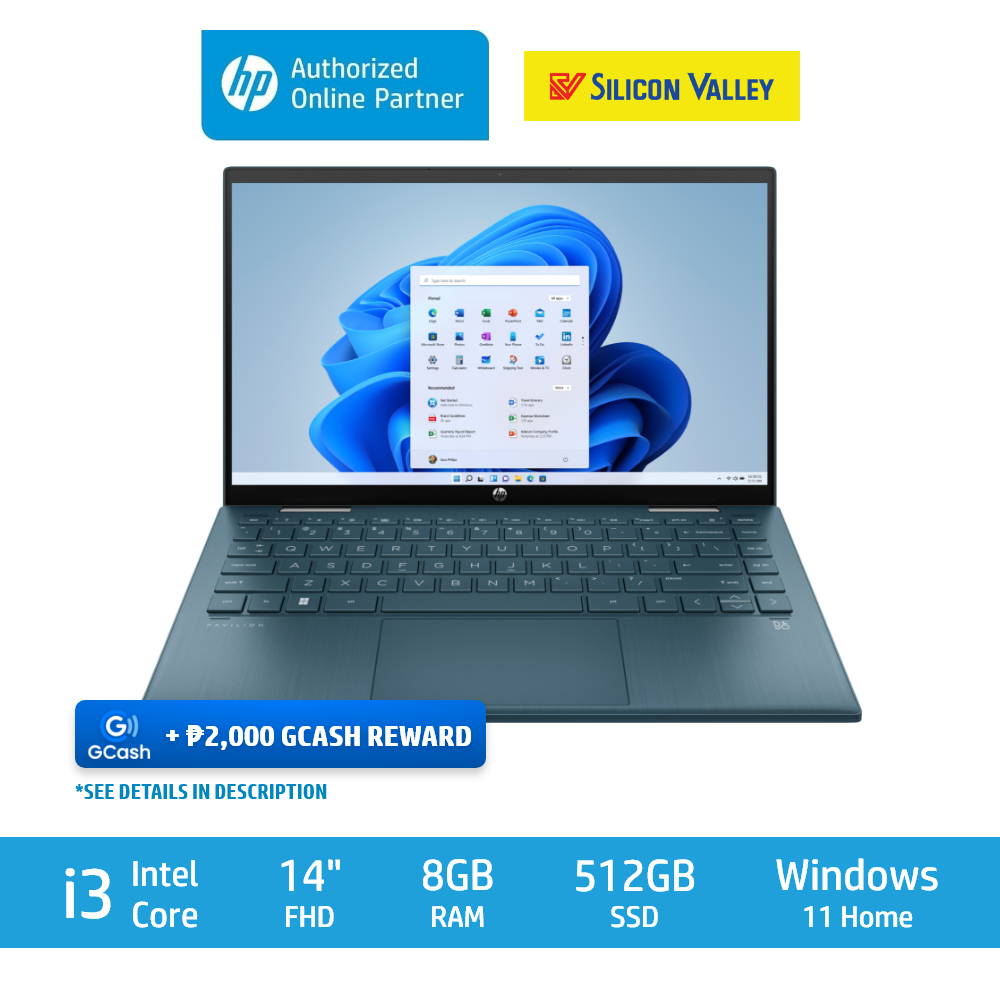 HP Pavilion x360 14-DY0193TU Spruce Blue | 14" | 8GB RAM + 512GB SSD ...