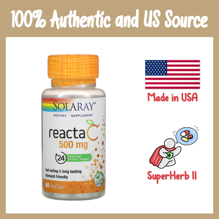 Solaray, Reacta-C, 500 mg, 60 VegCaps | Lazada PH
