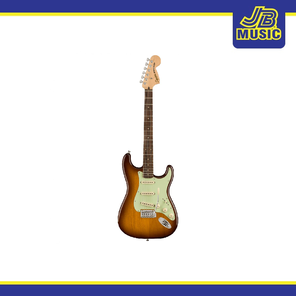 Squier Affinity Series Stratocaster Electric Guitar, Honey Burst ...