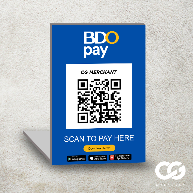 Customized Sintraboard QR Code Standee, Table top standee 3mm ...