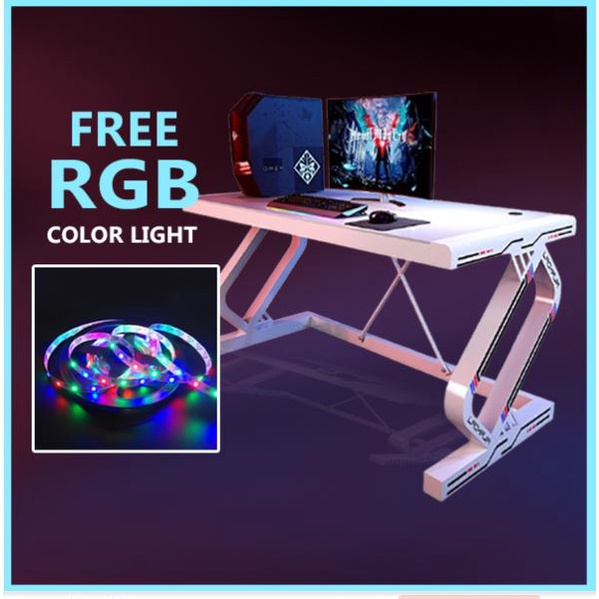 Quality assurance 4Home Tempered glass computer table Office table ...
