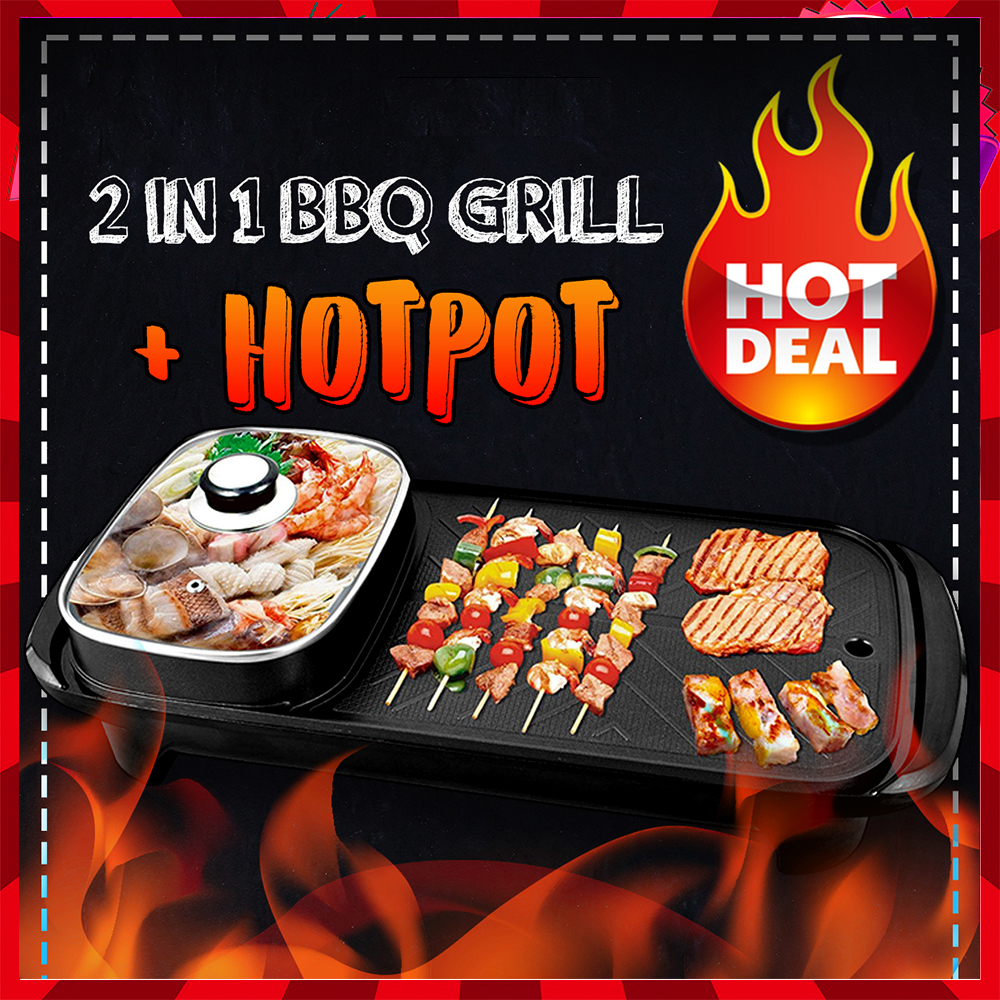 Samgyupsal Grill, Korean Electric BBQ Grill & Hot Pot Griddle Chafing ...