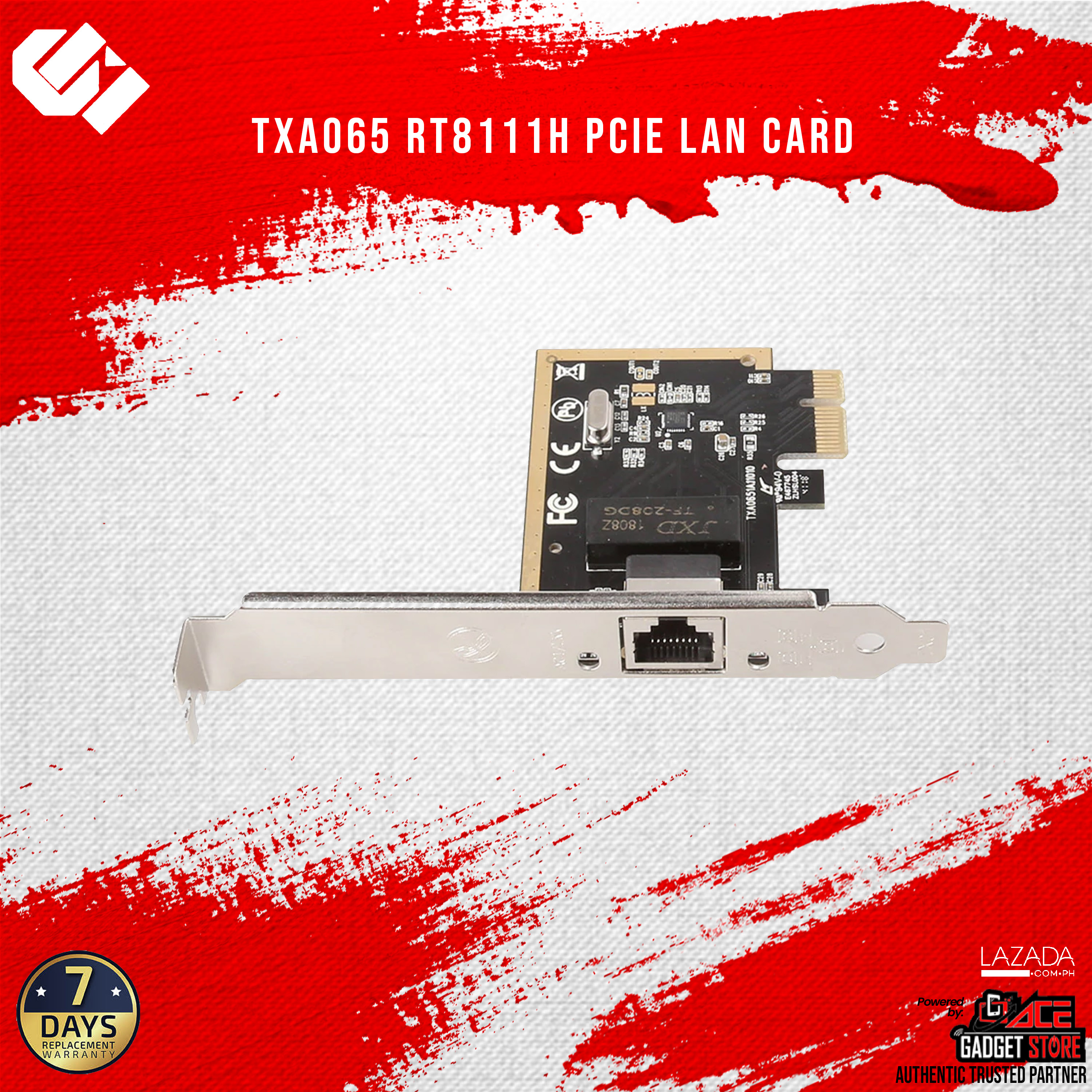 TXA065 PCIE Express Gigabit Lan Card with Realtek RTL8111H PCIe 1X ...