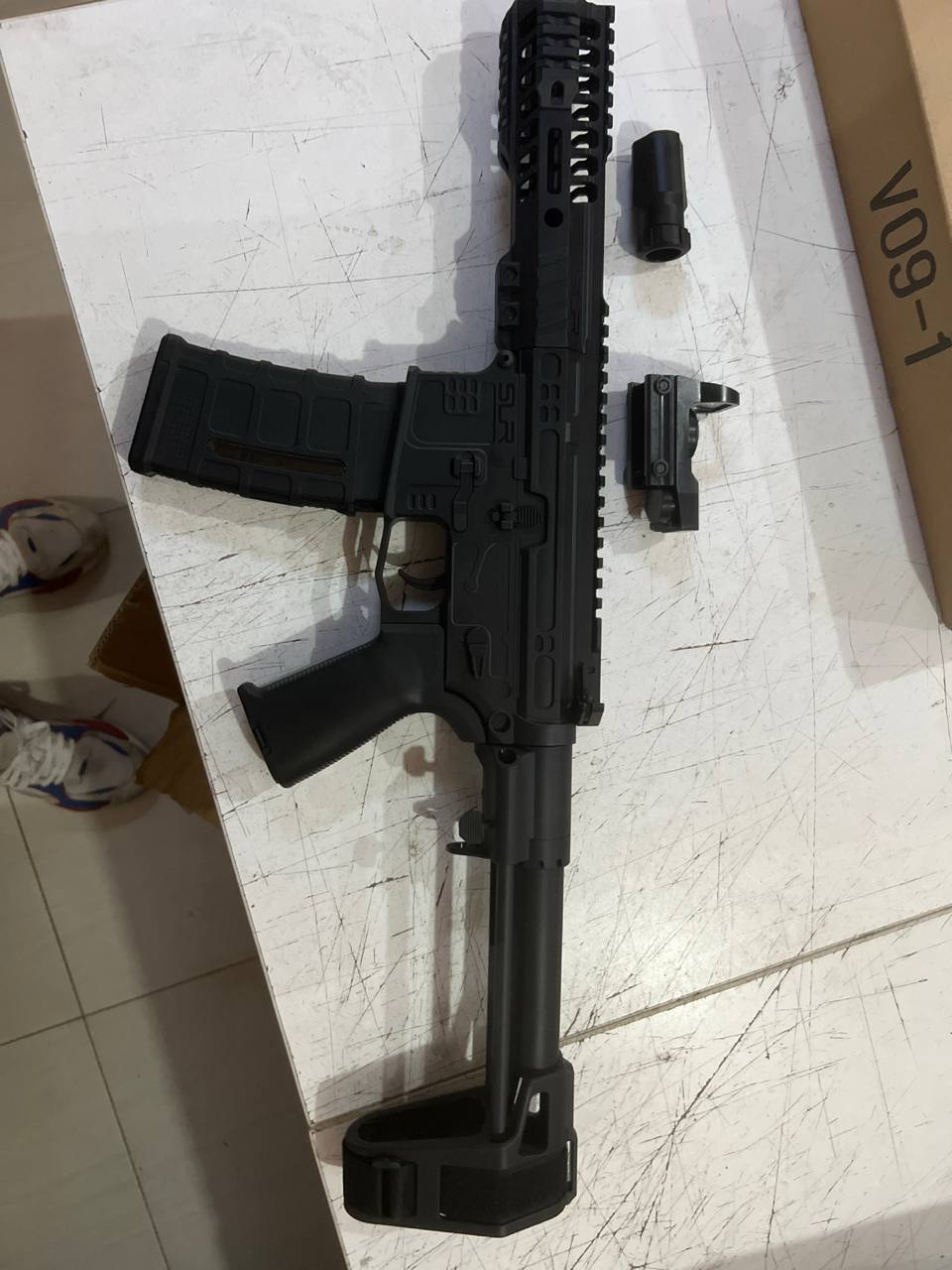 SLR GEL BLASTER TOY, full Nylon, nylon gears, full automatic, Mag Prime ...