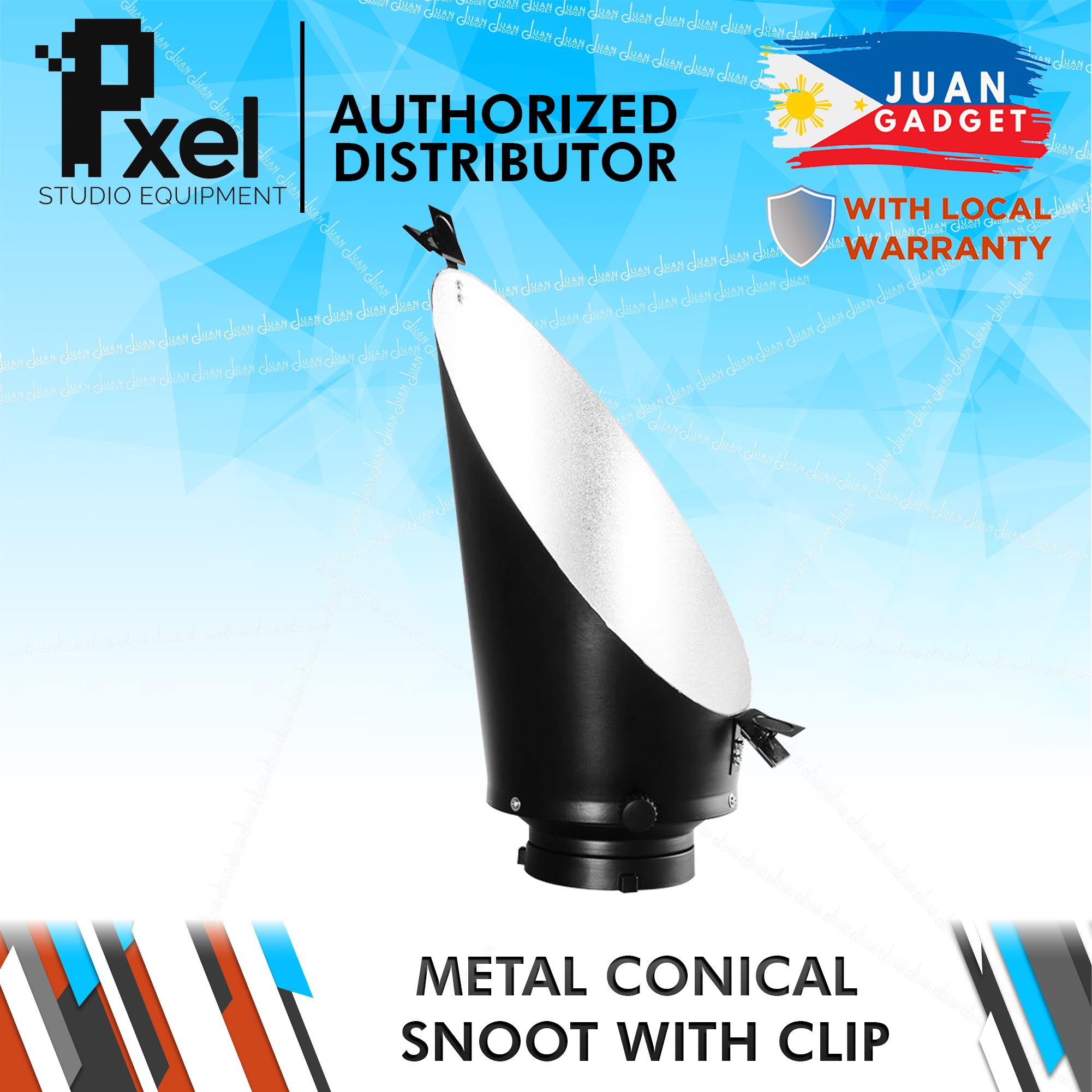 Pxel LS-BO Metal Conical Snoot with Clip for Bowens Mount Studio Strobe ...