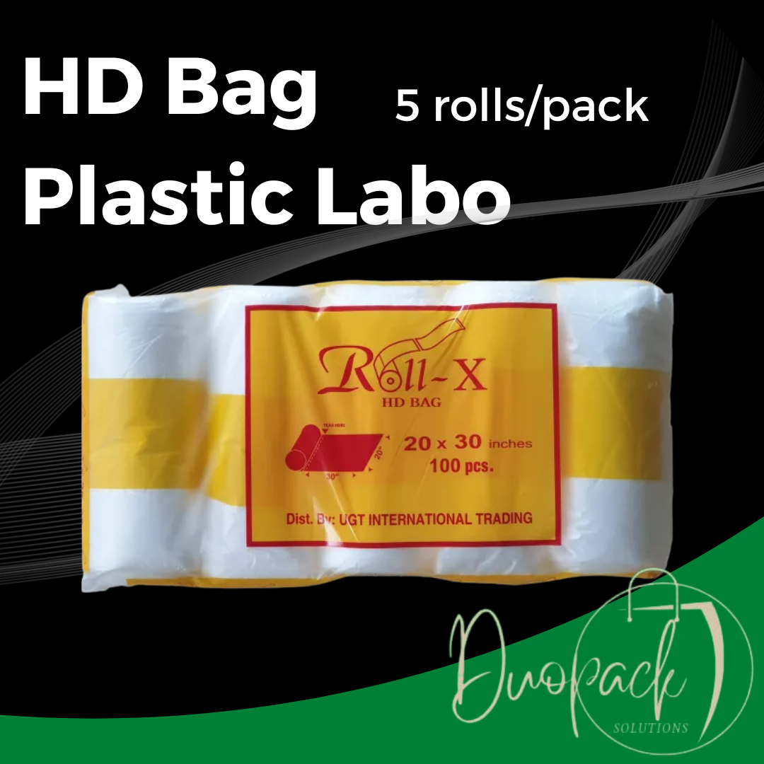 DUOPACK PH Roll X Plastic Labo HD Bag 1 Pack 5 Rolls All Purpose ...