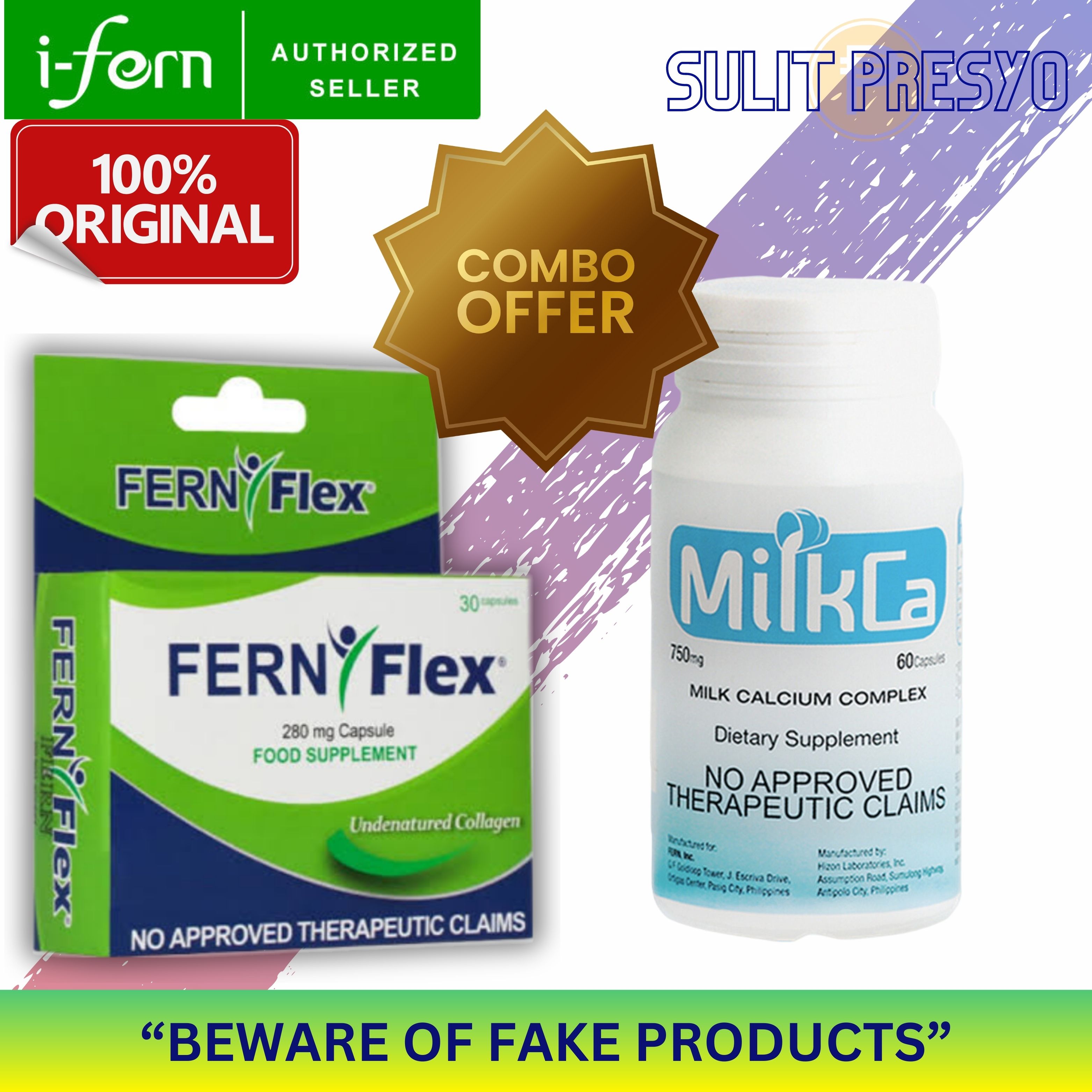 I-Fern Fern Flex 30s + MilkCa 60s Combo (Bagets to the joints talaga ...