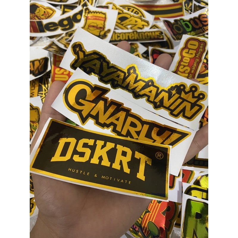 100pcs Gold Chrome Stickers for Resellers | Pambenta, Patok na ...